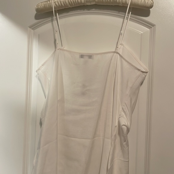 Express | Tops | Express White Tie Front Tank With Open Side Slits Nwt ...